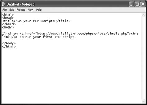 php basics in pictures run a script from a web page
