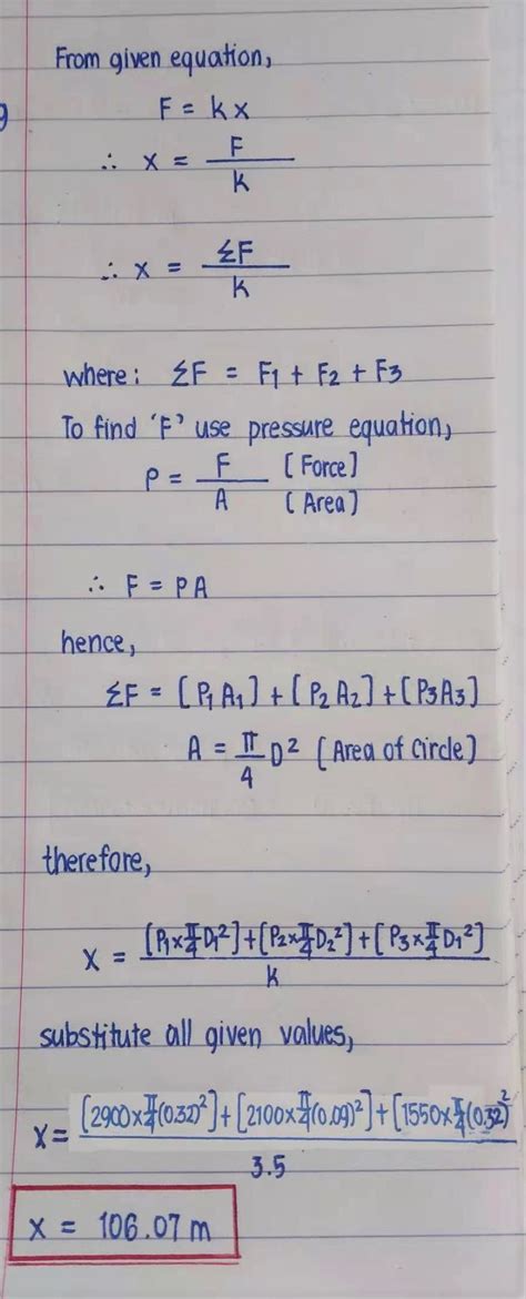 [solved] 2 The Force Generated By A Spring Is Given By F Kx Where