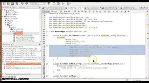 symfony2 crud operations youtube