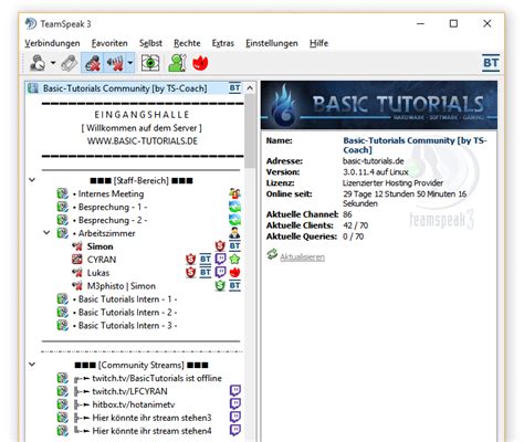 teamspeak basic tutorials