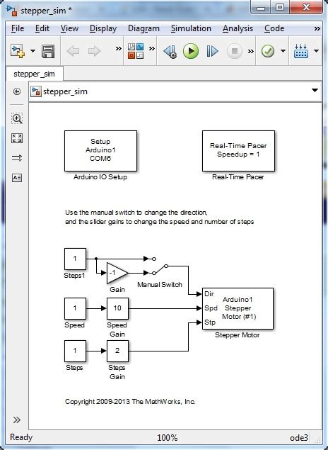matlab arduino stepper motor control with simulink itecnote