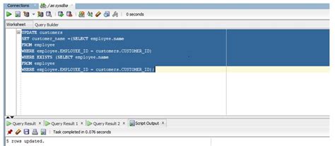 oracle exists how exists work in oracle with query examples
