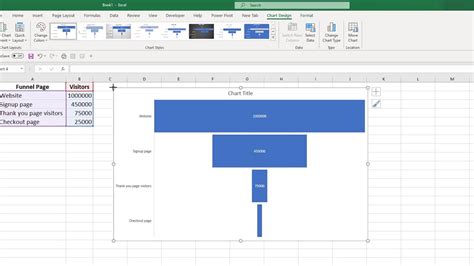 how to insert and work with funnel charts in excel youtube