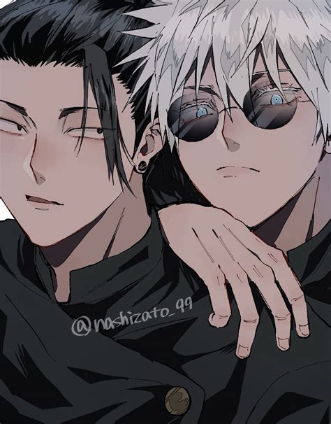 Gojou Satoru And Getou Suguru Jujutsu Kaisen Drawn By Nashizato 99