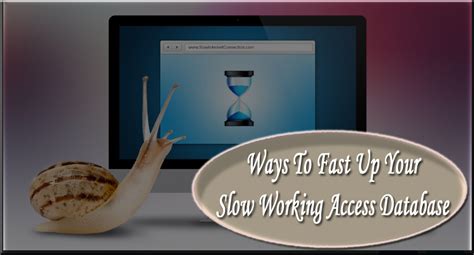 slow microsoft access database running over a network archives ms