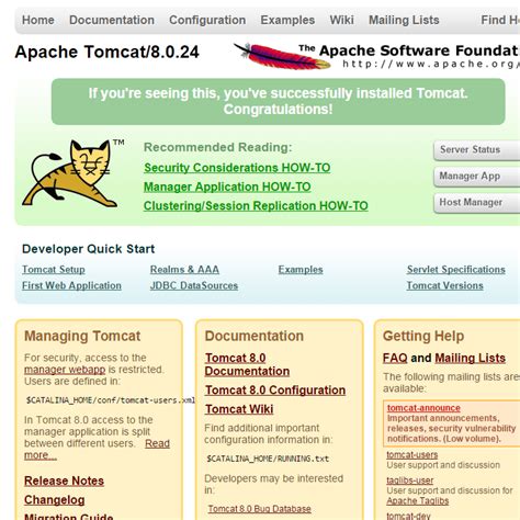 java unknown version of tomcat was specified 8 0 24 eclipse 4 4 2