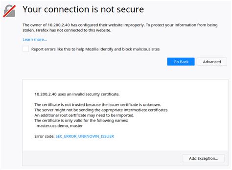 how to accept self signed certificate in mozilla firefox community