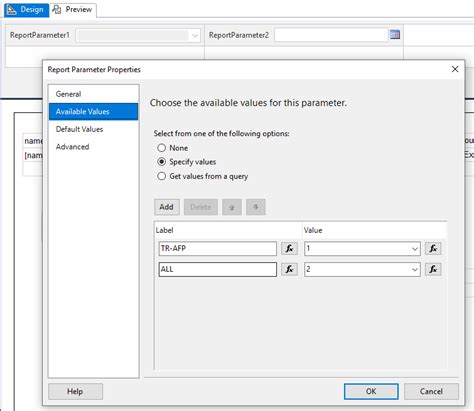 reporting services ssrs expression value with without equal quotes