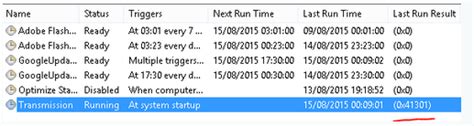 task scheduler cannot start a task error 0x41301 microsoft community