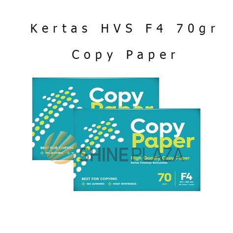Jual Kertas Hvs F4 70gr Copy Paper Kertas Fotocopy Putih Folio 70gsm