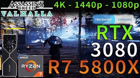 Assassins Creed Valhalla Rtx 3080 Ryzen 7 5800x 4k 1440p