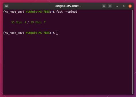 command line apps to perform a internet speed test on linux