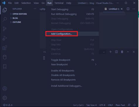 how to debug php using xdebug on vscode