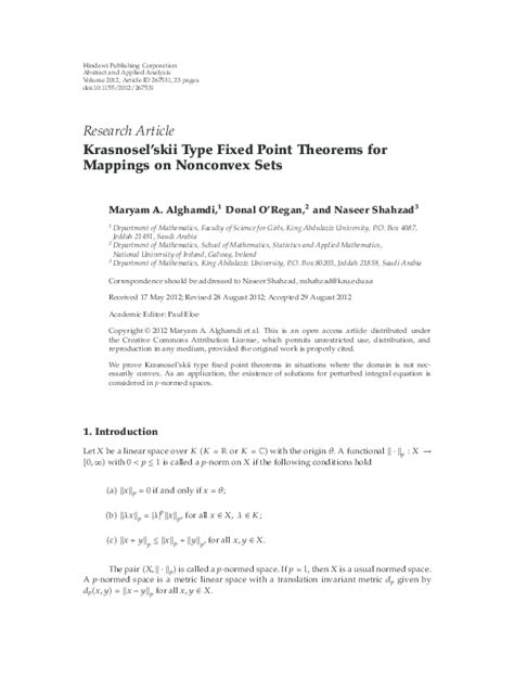 pdf krasnosel skii type fixed point theorems for mappings on