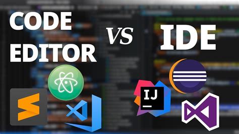 code editors vs ides what do i recommend youtube