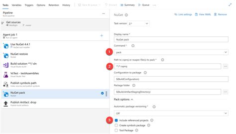 creating nuget packages with azure pipelines blexin