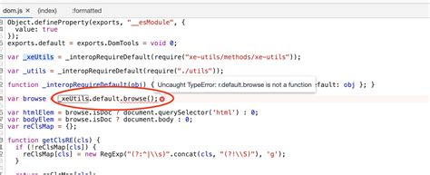 xe utils使用报错 xeutils default browse is not a function · issue 1055 · x