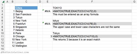 excel functions match