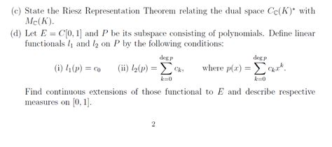 functional analysis riesz representation theorem application