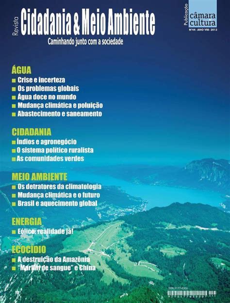 Edição N° 44 Da Revista Cidadania And Meio Ambiente Está Disponível Para