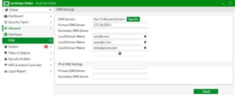 technical tip dns multiple domain list fortinet community