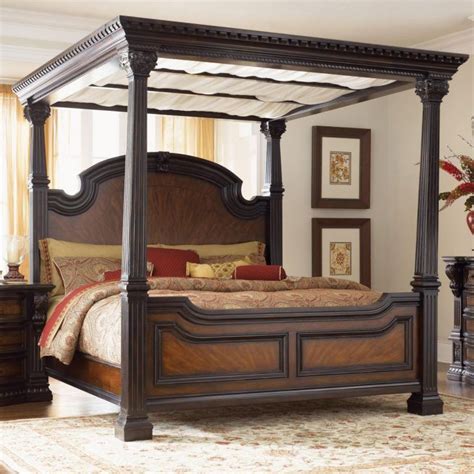 Bedroom Canopy Bed Design And Style Inspiration Elegant Wooden Canopy