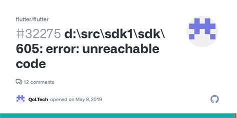d src sdk1 sdk runtime vm kernel binary cc 605 error unreachable