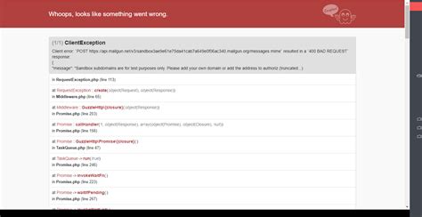 php sandbox subdomains are for test purposes only please add your