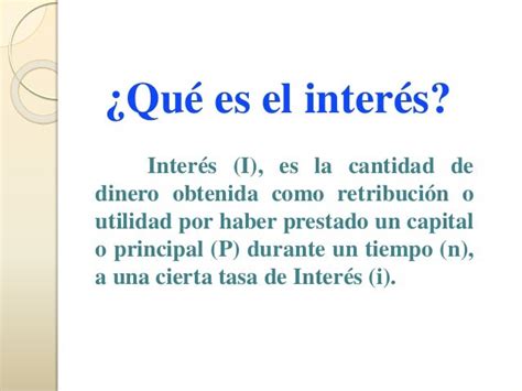 Que Es El Interes Simple