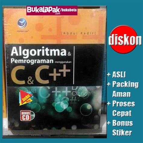 jual algoritma and pemrograman menggunakan c and c abdul kadir di lapak