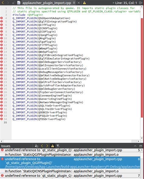 linux error in qt creator with undefined reference to qt static