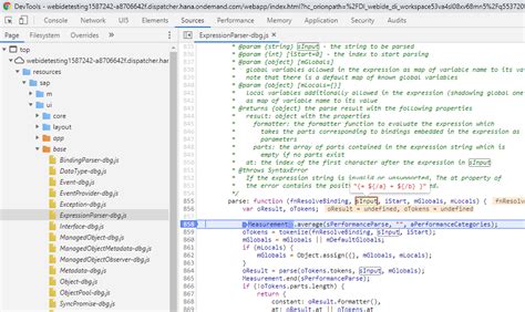 sapui5 debugging of the ui5 expression bindings stack overflow