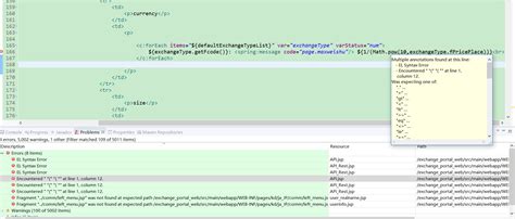 jsp报错 el syntax error 该如何解决 java csdn问答