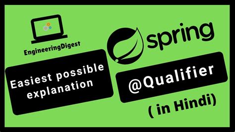 qualifier annotation with autowiring spring framework tutorial youtube