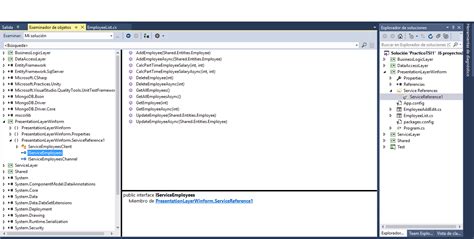missing published classes on service reference c stack overflow