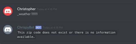 adding weather functionality to chrispybot my discord js
