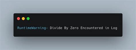 runtimewarning divide by zero encountered in log solved python clear