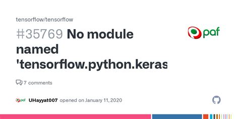 no module named tensorflow python keras applications resnet50 · issue