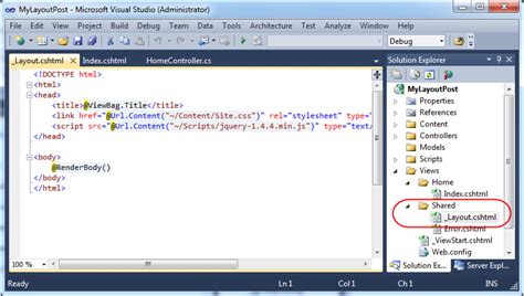 scottgu s blog asp mvc 3 layouts and sections with razor