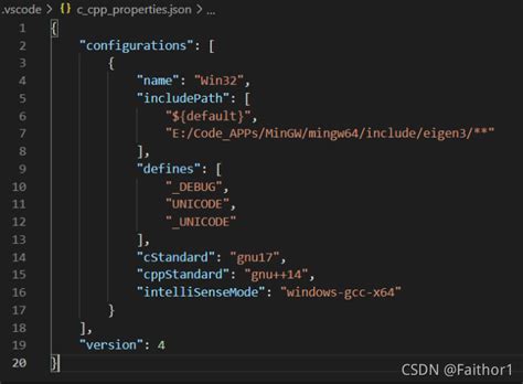 【vscode 自学】03 windows下vscode的c 第三方库eigen配置 windows c 是用eigen faithor1
