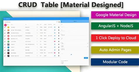 bootstrap crud table template