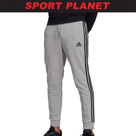 Adidas Men Essentials French Terry Tapered Cuff 3 Stripes Long