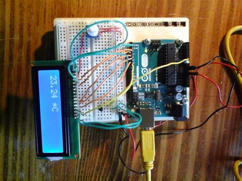 lcd thermometer arduino 3 steps instructables
