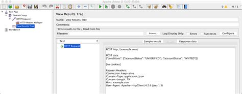 post how to keep an array in jmeter parameters request