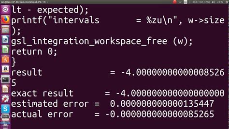 gnu scientific library adaptive integration example youtube