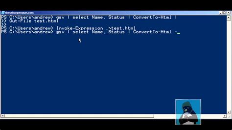 powershell html output with css youtube