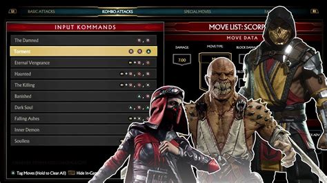 Mortal Kombat 11 Beta All Moves Frame Data Baraka Scorpion And Skarlet