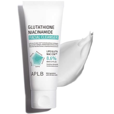 Aplb Glutathione Niacinamide Facial Cleanser Lipo Gluta