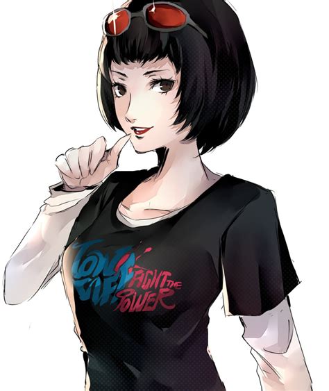 Pertex 777 Ohya Ichiko Persona Persona 5 Highres Black Hair Bob
