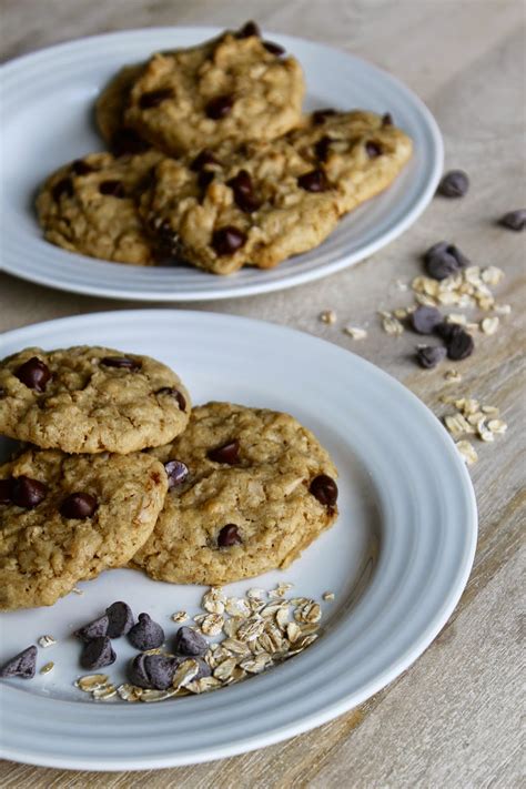 Dancesinthekitchen Healthier Oatmeal Chocolate Chip Cookies